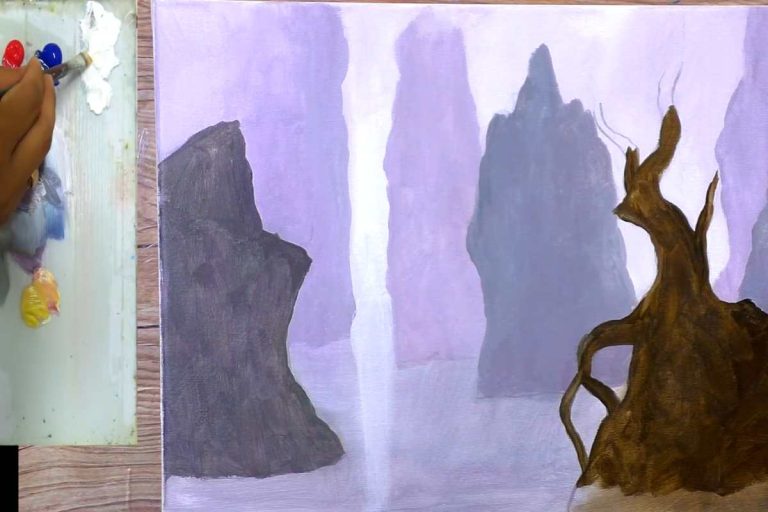 Creating Stunning Fantasy Landscapes with Acrylics: A Beginner's Guide