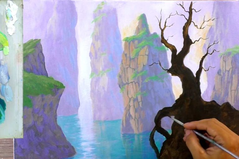 Creating Stunning Fantasy Landscapes with Acrylics: A Beginner's Guide