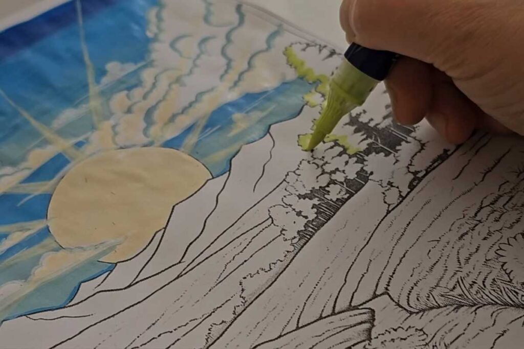 Acrylic Paint Markers Art: Beginner Landscape – Urbaki Art